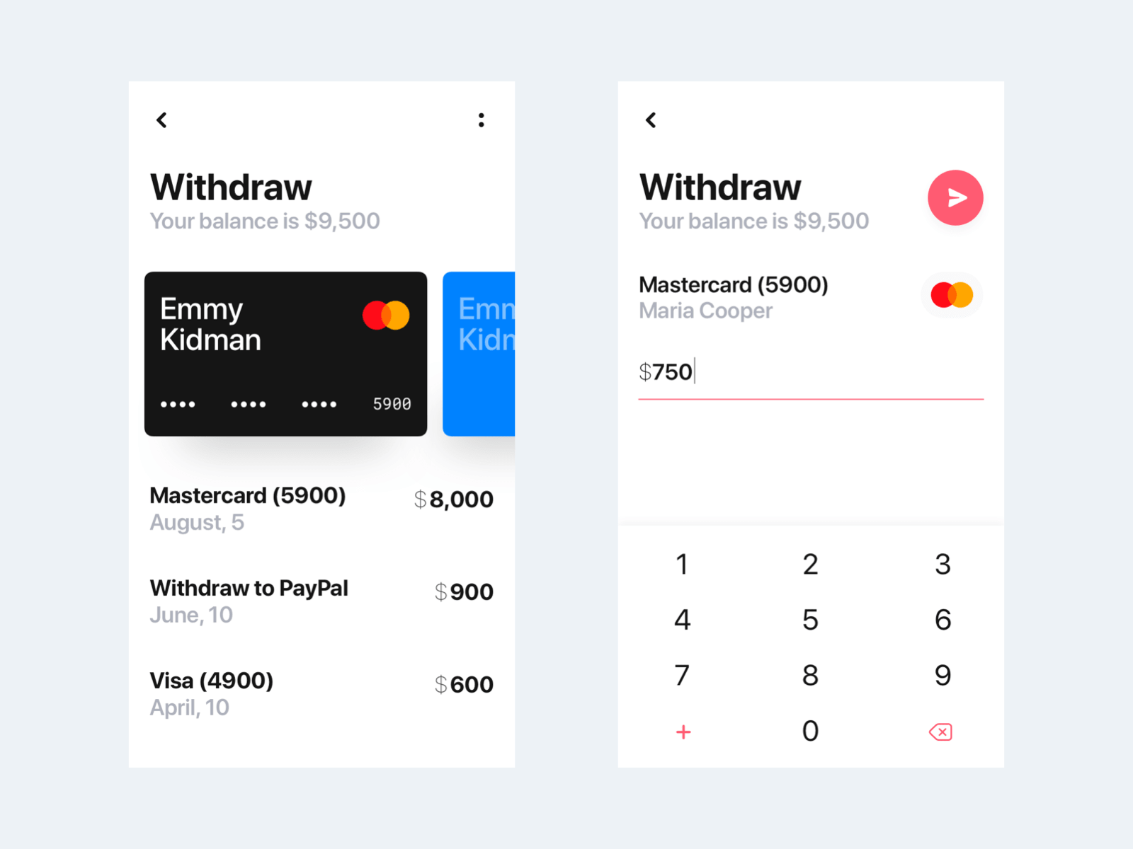 Model — Withdraw by Khasan on Dribbble