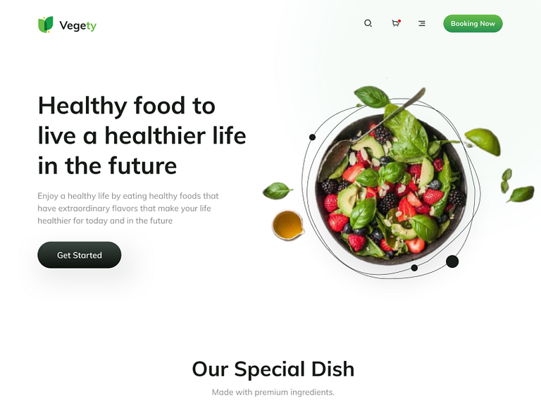 Vegety - Restaurant Website Exploration by Azie Melasari for Odama on ...