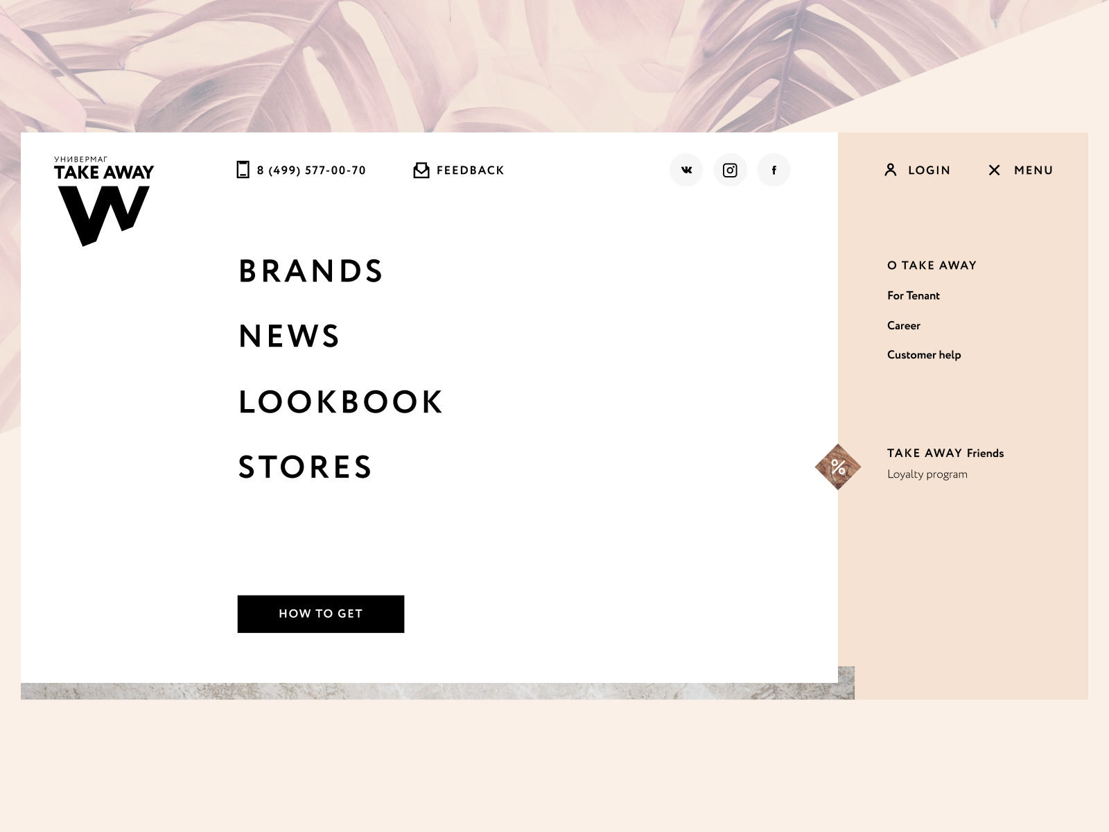 Branded Clothing Store Burger Menu by Ilya Lukichev on Dribbble