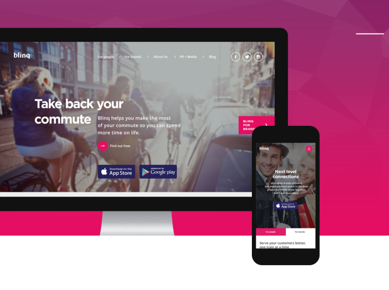 Blinq US website design by SΛF LeViktor on Dribbble