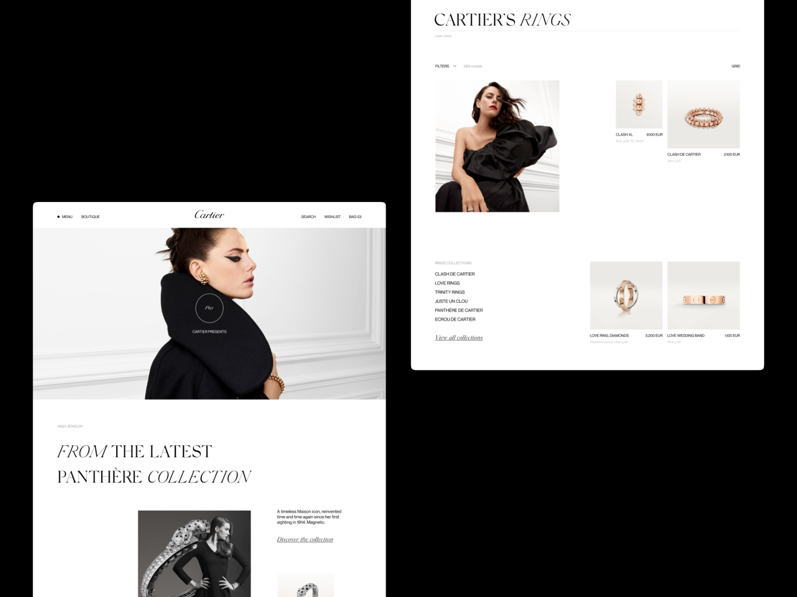 Cartier redesign project by Natalya Stralenya on Dribbble