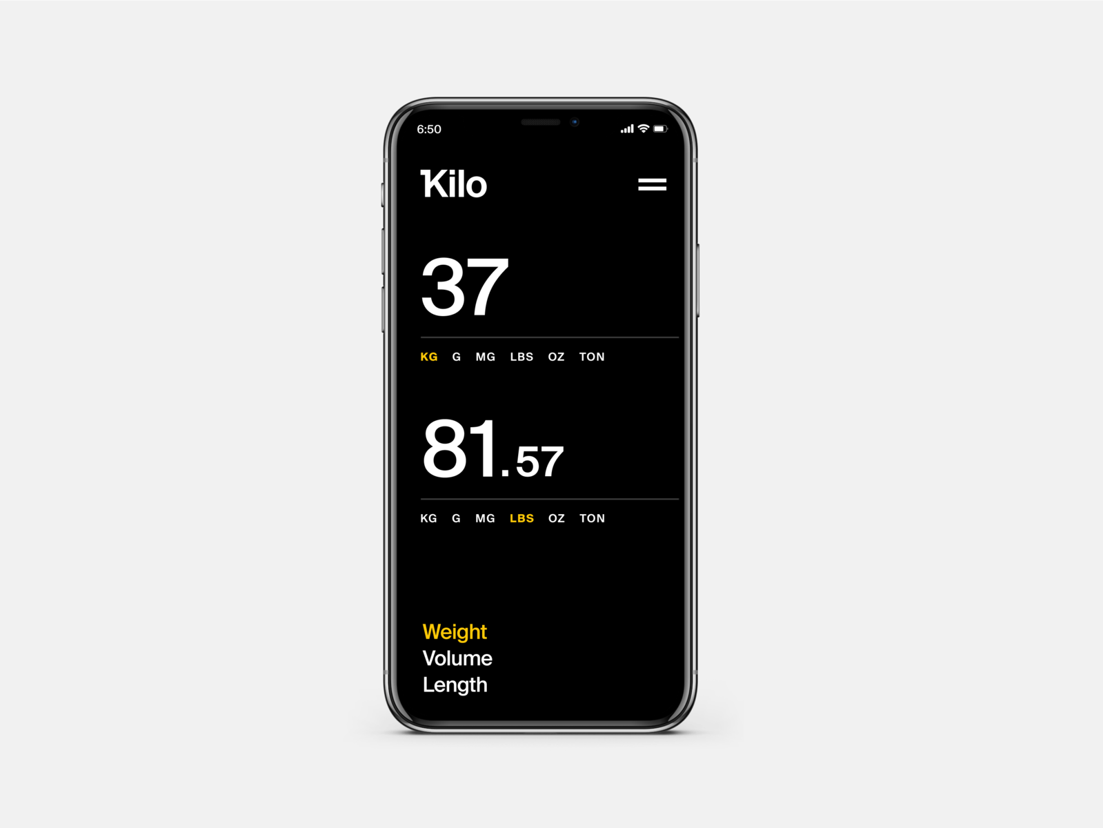 App — Kilo by Audit Studio on Dribbble