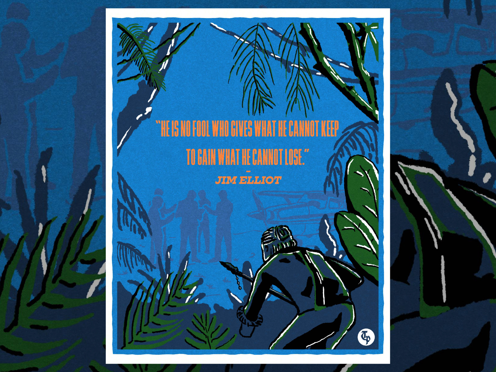 Jim Elliot Illustrated Poster by Joshua Johnson on Dribbble