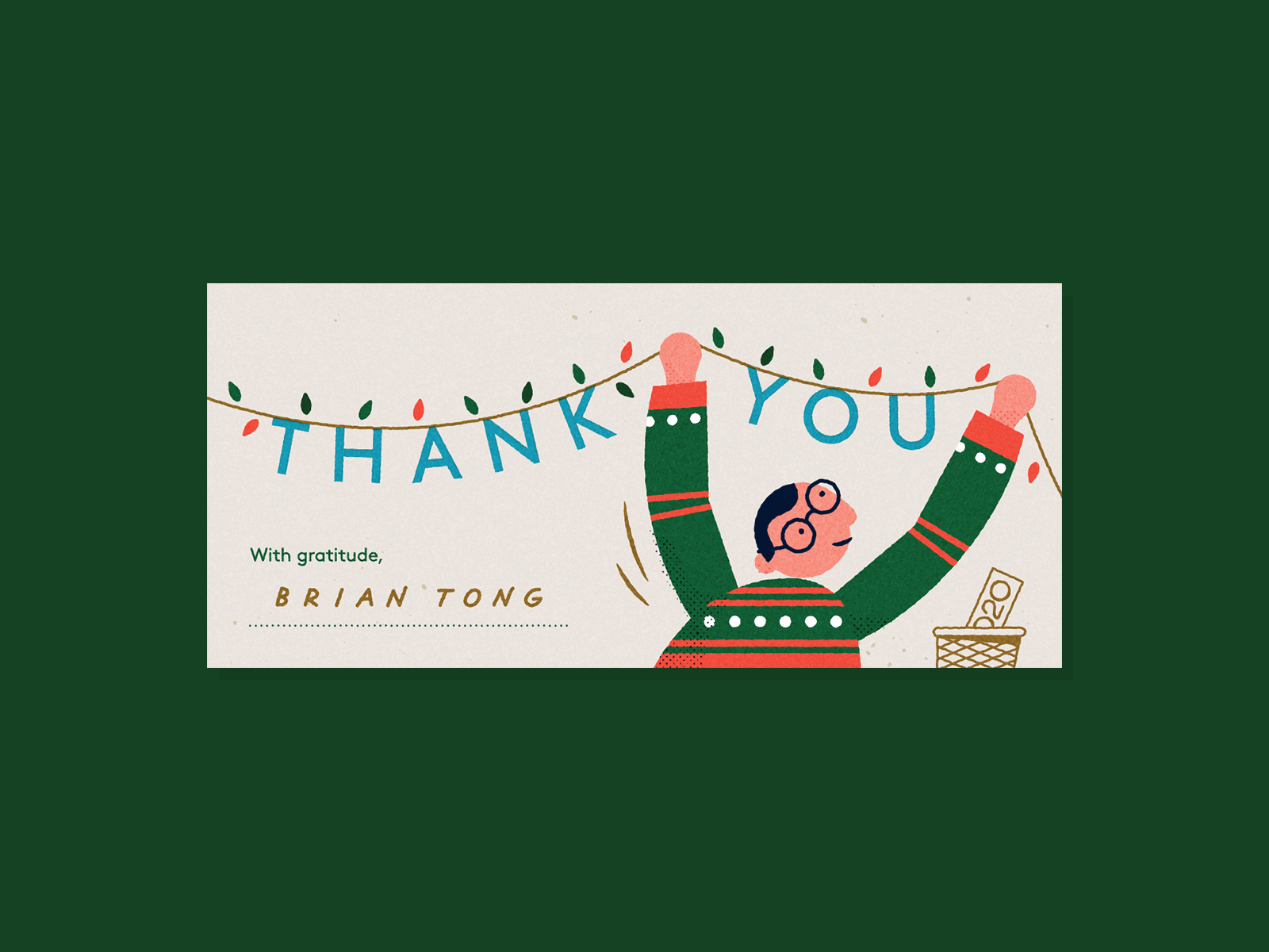2020 Year-End Thank You by Brian Tong on Dribbble