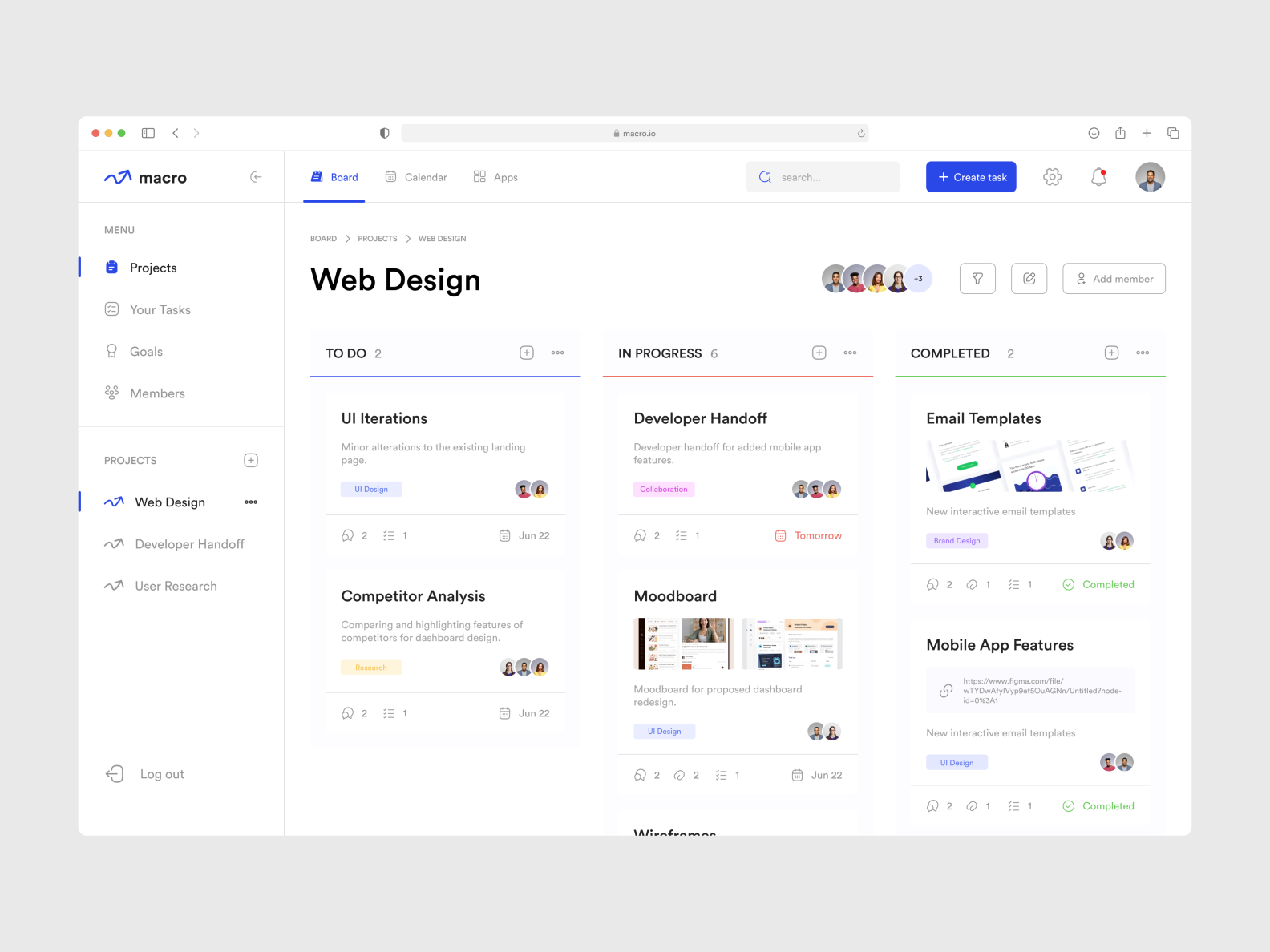 Macro - Project Management Dashboard Design by Tomi Olanrewaju on Dribbble