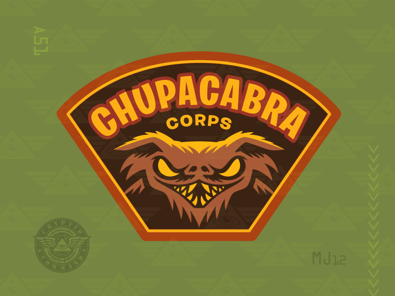 Chupacabra Corps embroidered patch by George Coghill on Dribbble