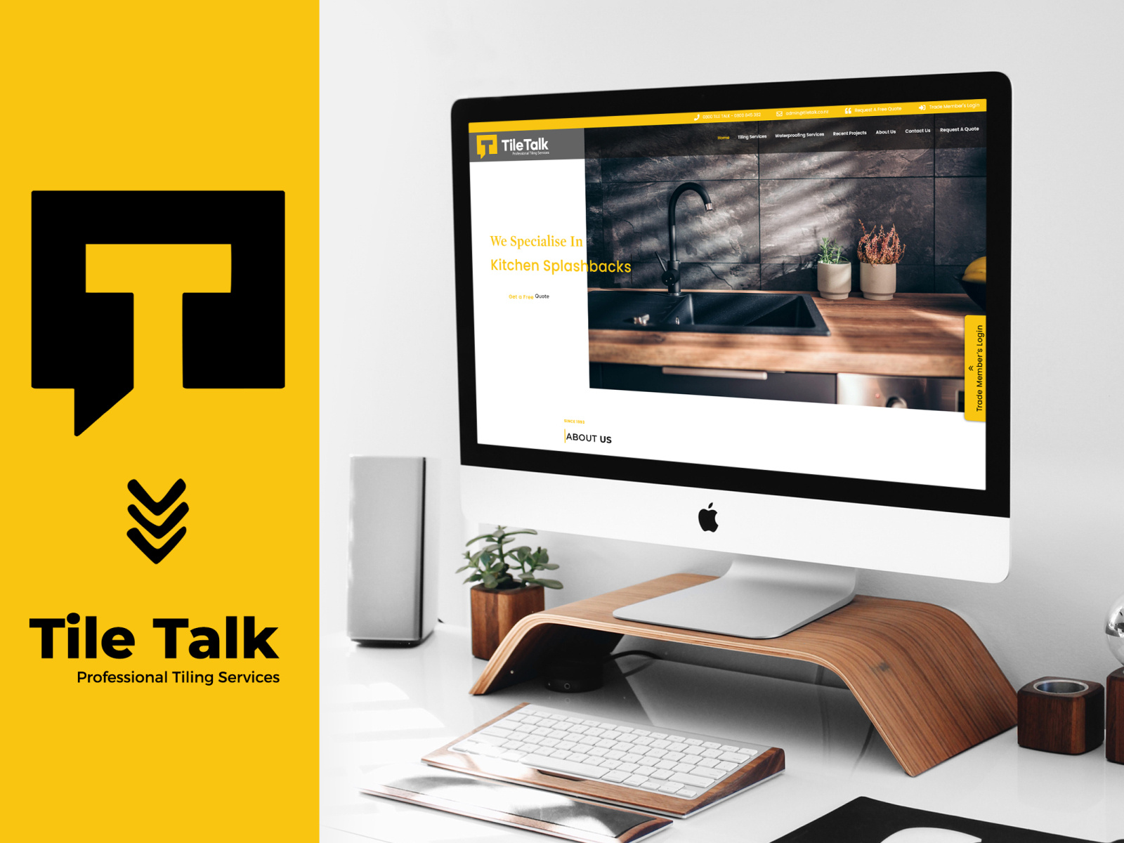 Tile Talk Website Design & Development by DB IT - Daniel Bunn on Dribbble