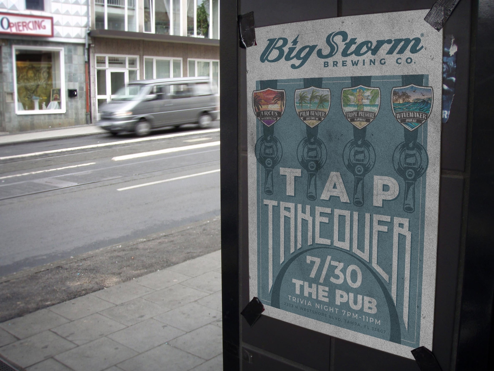 Big Storm Tap Takeover Poster by AnnMarie Weidenbenner on Dribbble