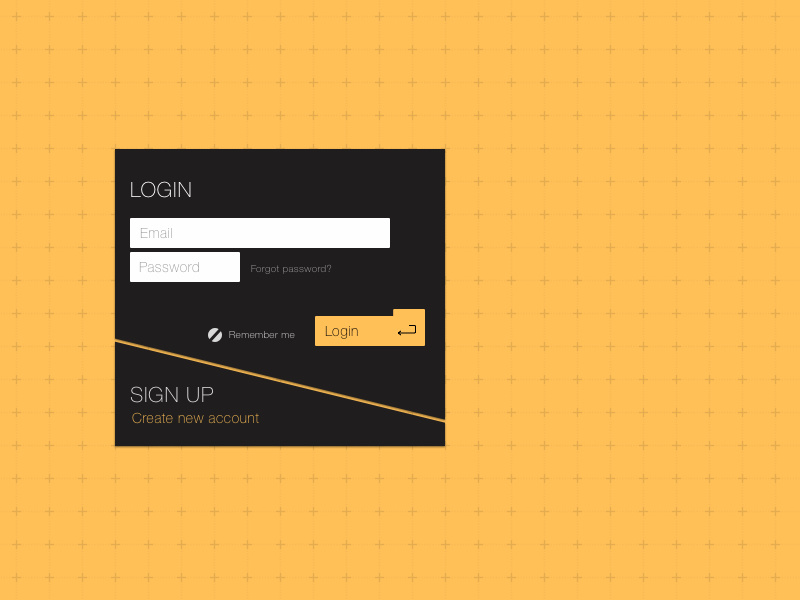 Login Form by Sergey Protopopov on Dribbble