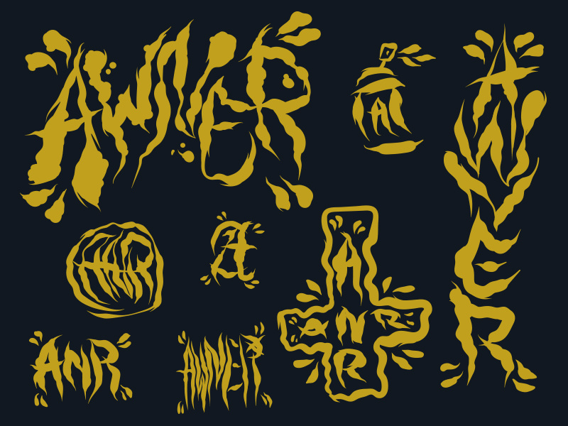 Awner Lettering by Jeret Coe Chiri on Dribbble