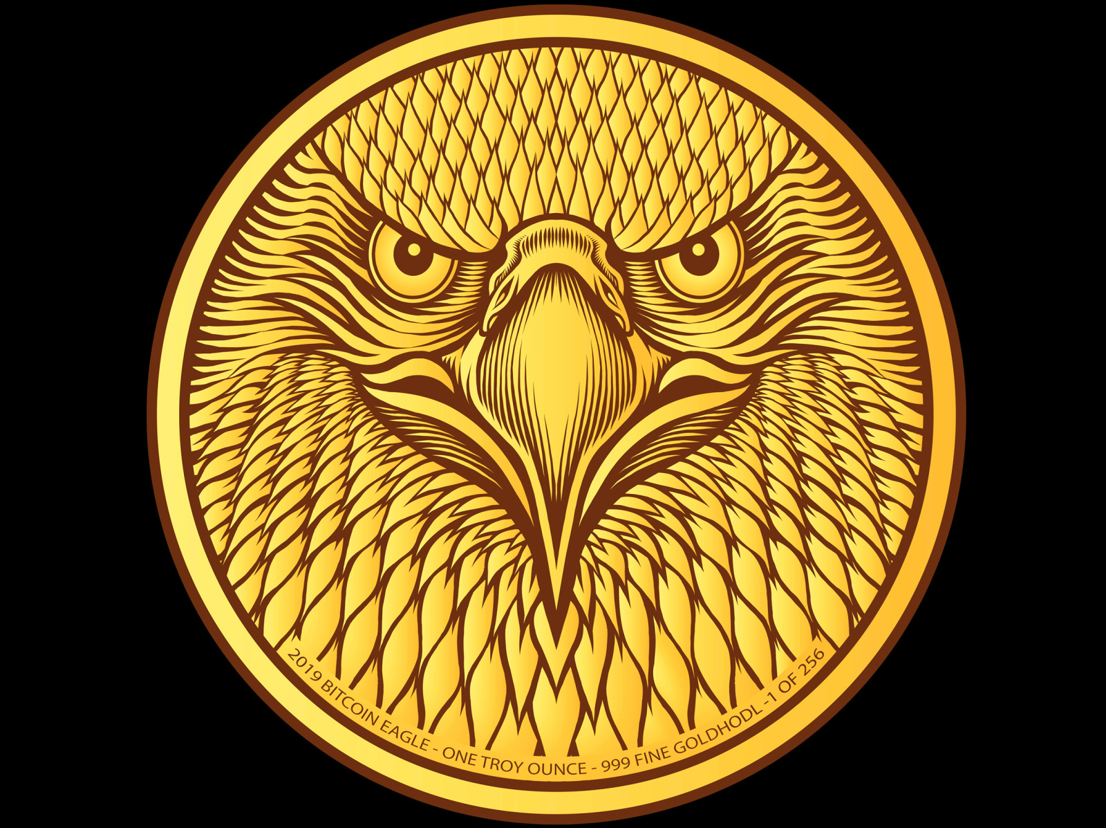 Bitcoin Eagle Coin design by Matt Curtis on Dribbble