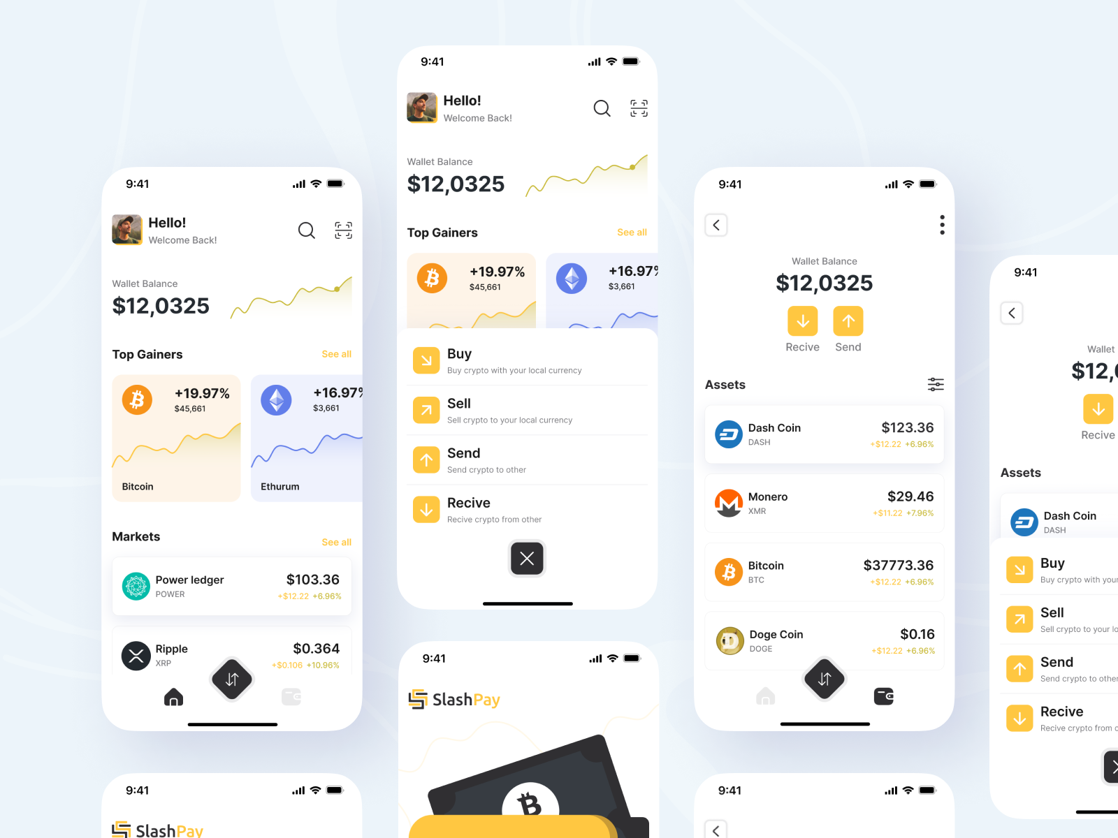 Cryptocurrency Mobile App: iOS Android UI by Syed Iftaker Ahmed on Dribbble