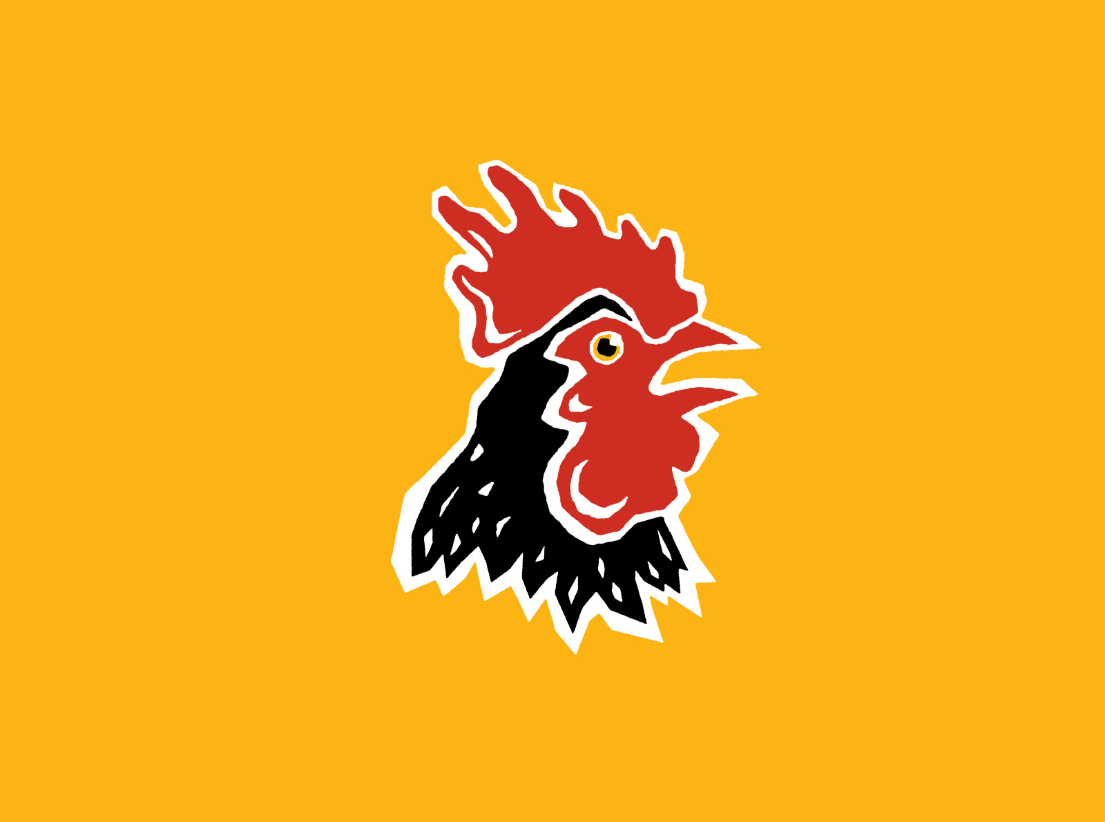 Rooster Head by Frank Fruehan on Dribbble