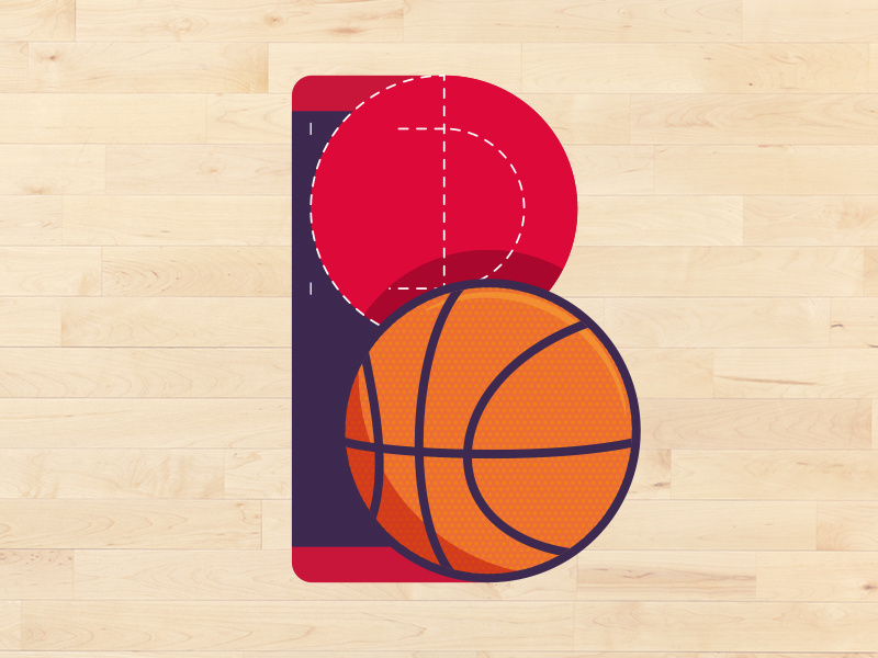 B like Basketball. Letter practice. by Maciek Mleczko on Dribbble