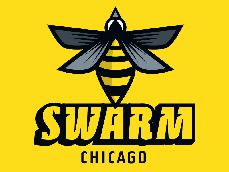 Football Team Branding Chicago Swarm by Hoyt Haffelder on Dribbble