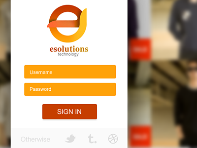 esolutions 登录 by wodesign on Dribbble