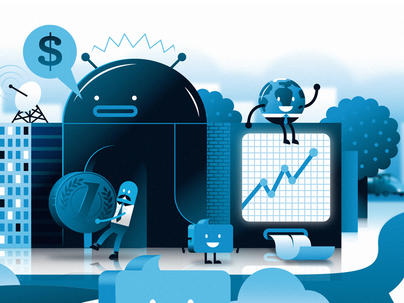 Blue world by Studio Warburton on Dribbble