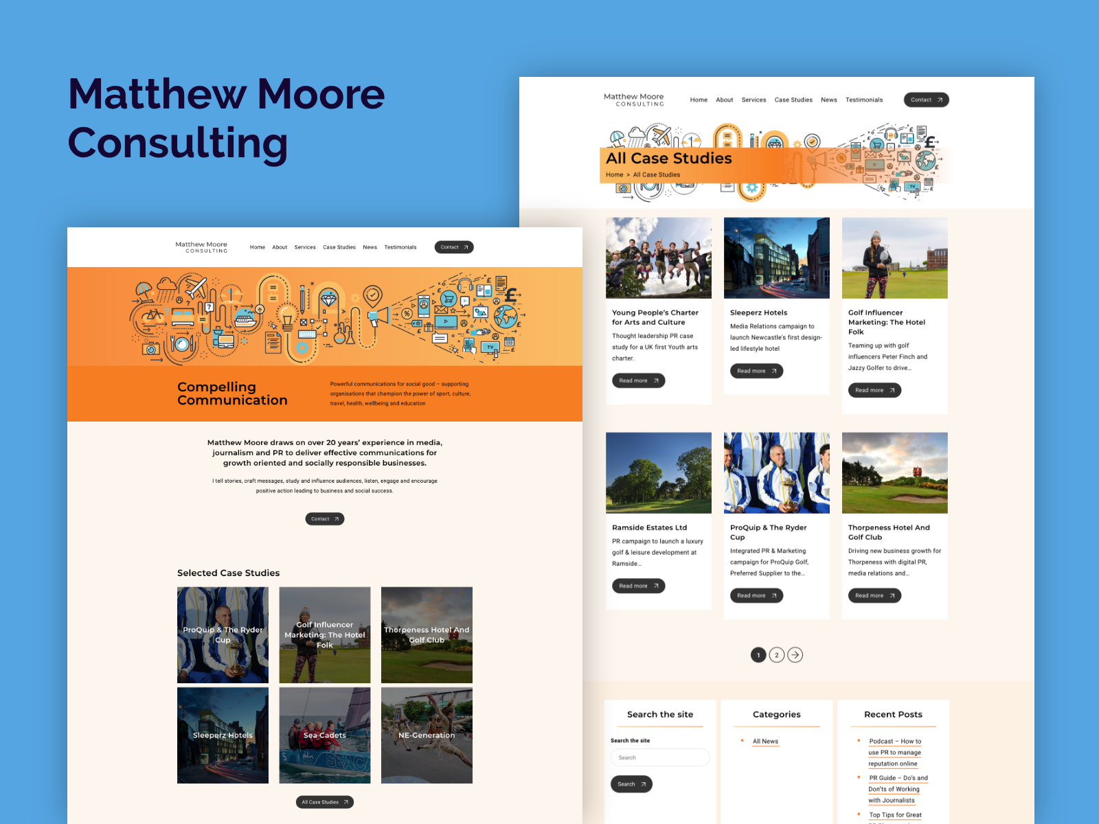 Matthew Moore Consulting by Caroline Hagan Consultancy on Dribbble
