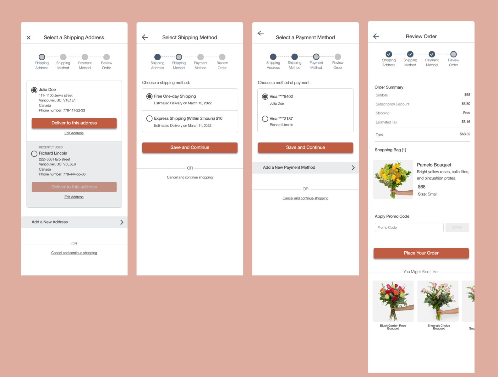 Check Out Process by Pooneh Ashja on Dribbble
