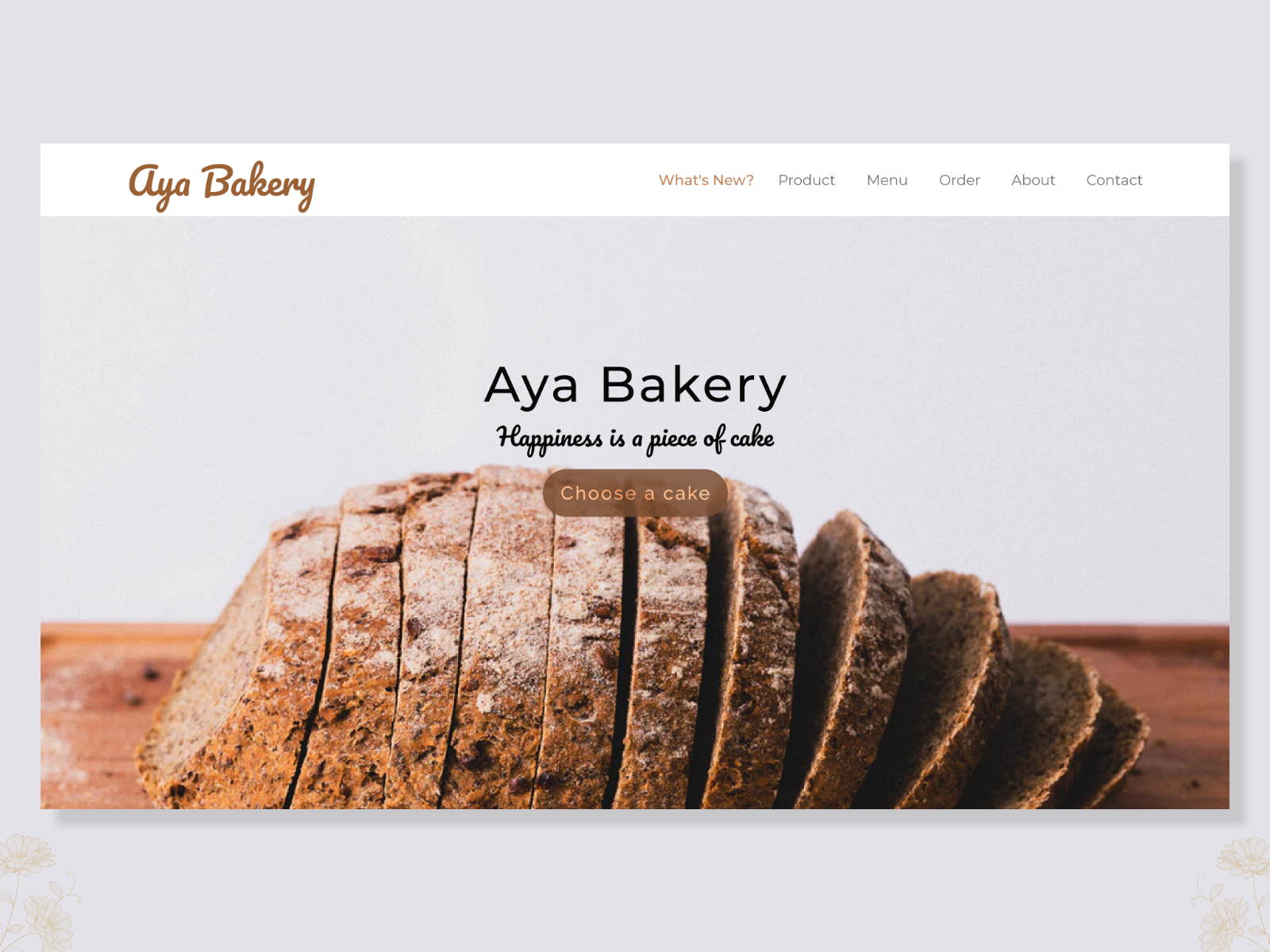 Aya Bakery | Bakery Landing Page by Dastin Darmawan on Dribbble