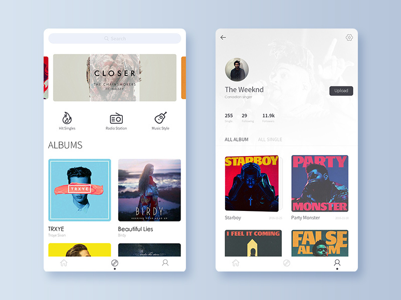 Billboard - Music App 2 by Tao. on Dribbble