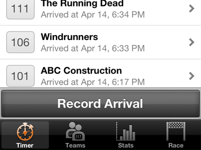 Tab Bar and Record Arrival Button by Nick Basham on Dribbble