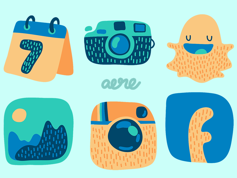 Android OS icon set by Patrick Aere on Dribbble