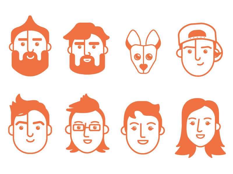 Faces by Sylvia Boomer Yang on Dribbble