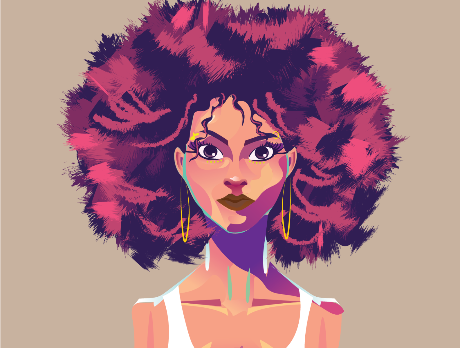 Curly! by Mari on Dribbble