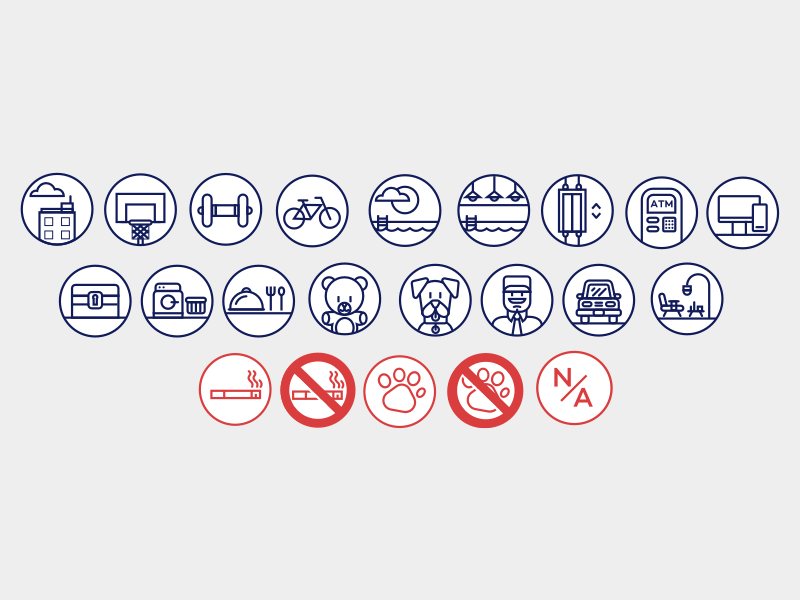 Stayawhile Icons by Alberto de la Cruz on Dribbble