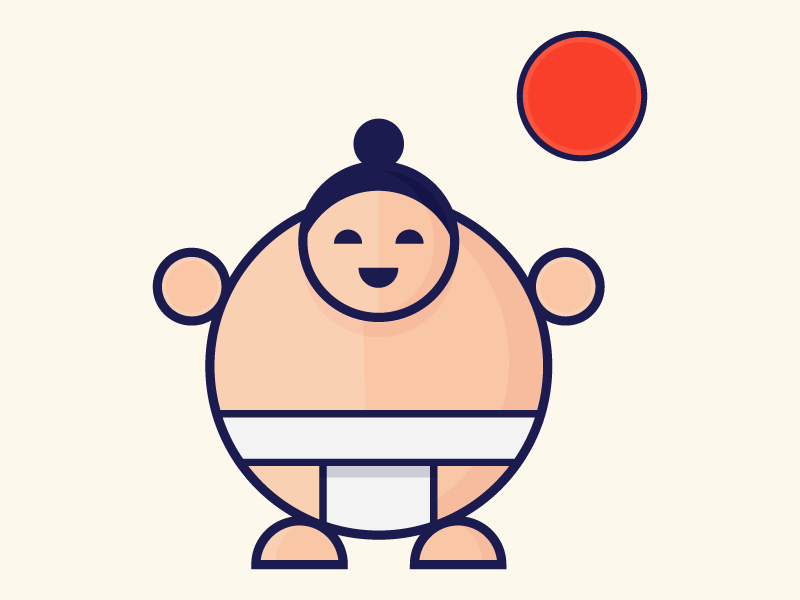 Sumo wrestler by Igor Levin on Dribbble