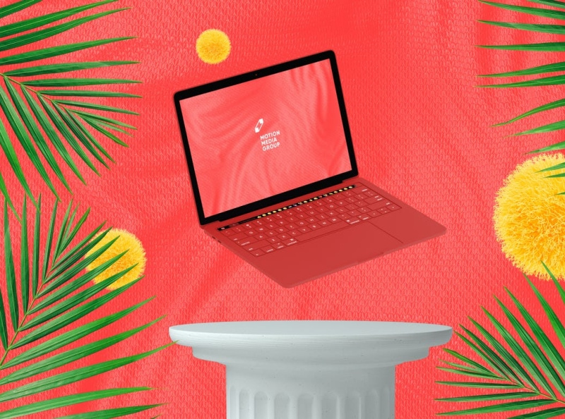Colorful Laptop Mockups by UI Foundry on Dribbble