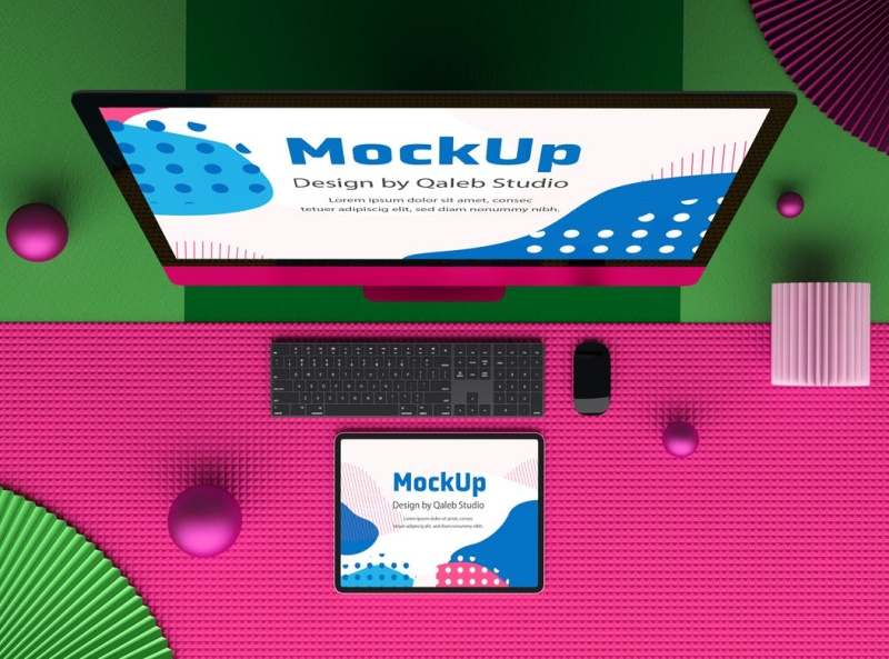 Responsive Devices Top view Mockups by UI Foundry on Dribbble