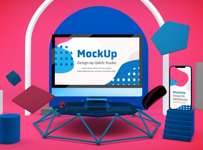 Responsive Screen Device Mockup by UI Essentials on Dribbble