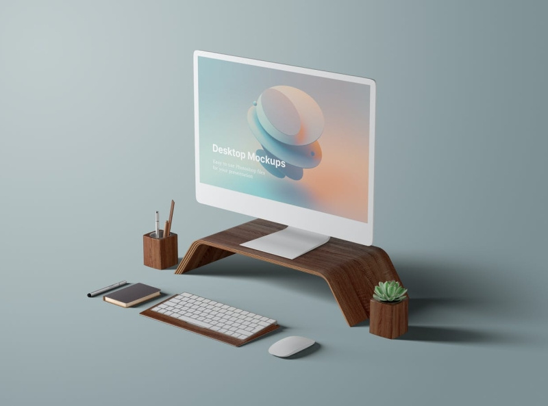 Desktop Mockups by UI Essentials on Dribbble