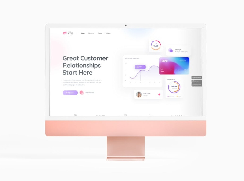 Colorful Desktop Mockups by UI Foundry on Dribbble