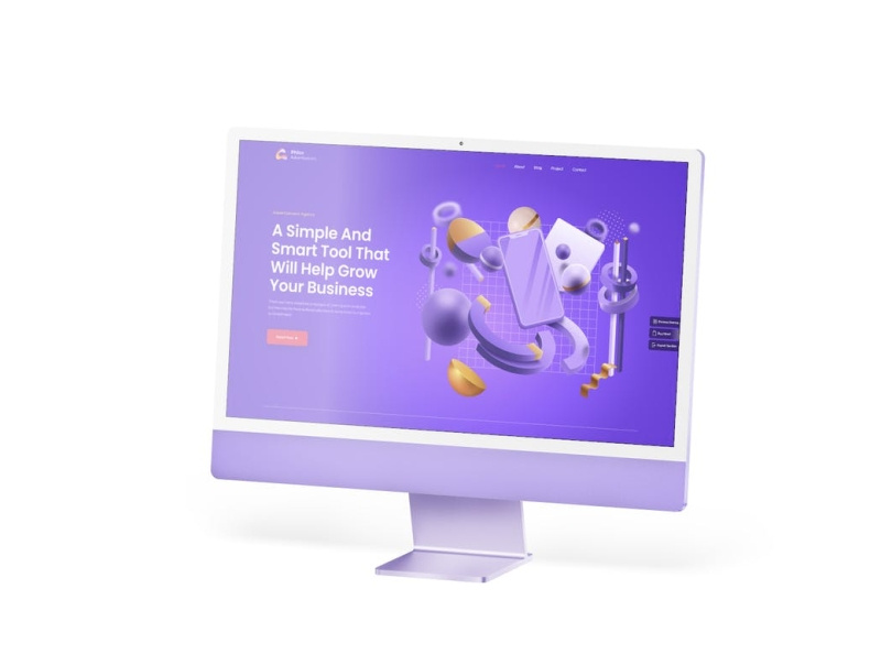 Colorful Desktop Mockups by UI Foundry on Dribbble