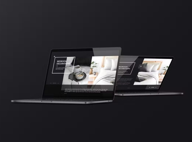 Dark Laptop Mockup by UI Foundry on Dribbble