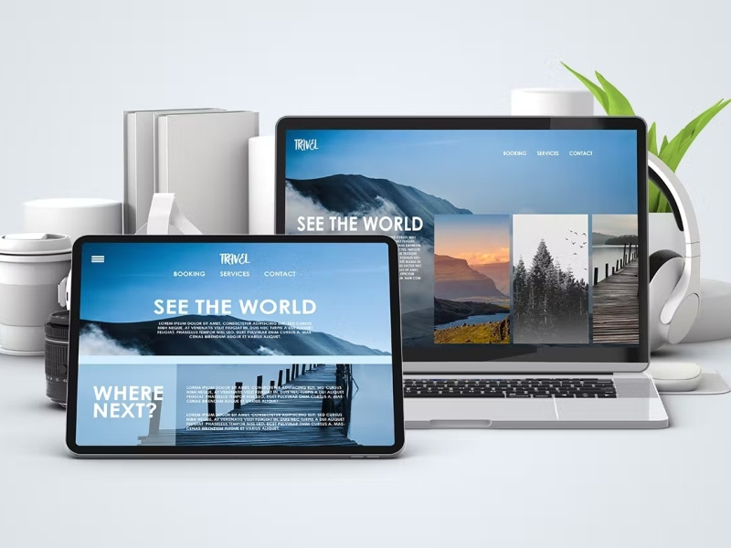 Free Responsive Website Multi Device PSD Mockups by Donna Garcia on ...