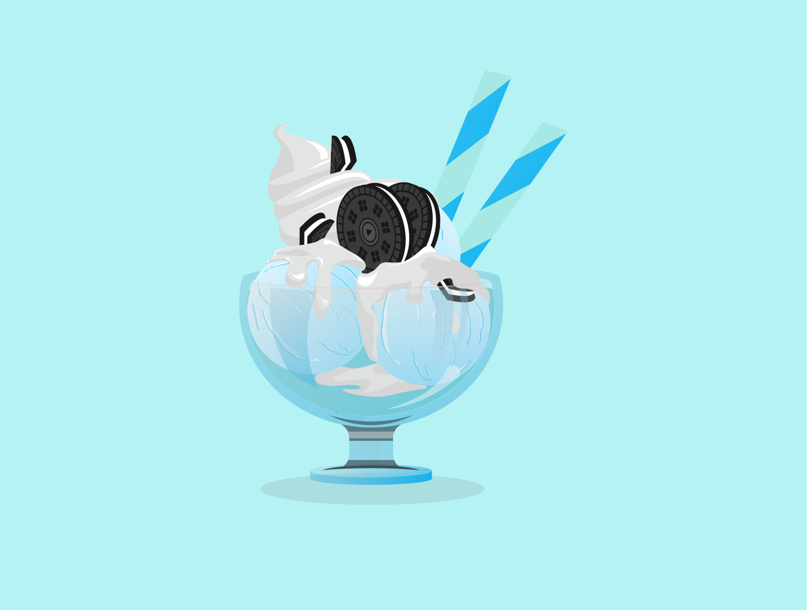 Vanilla ice cream illustration by Gangnam Creative Studio on Dribbble