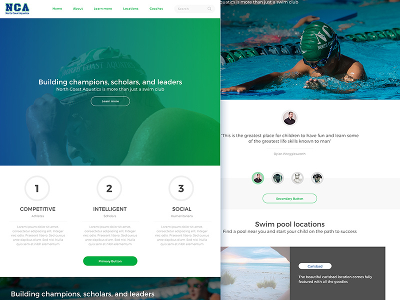 NCA Website by Jordan Pease 🚀 on Dribbble