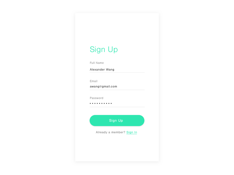 Daily UI #1 by Andrea Unger on Dribbble