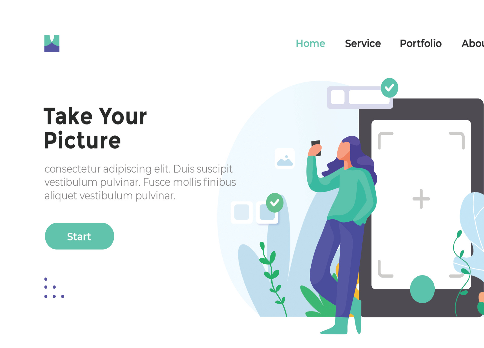 Photographer Website Landing Page Design by Design BLOOM on Dribbble