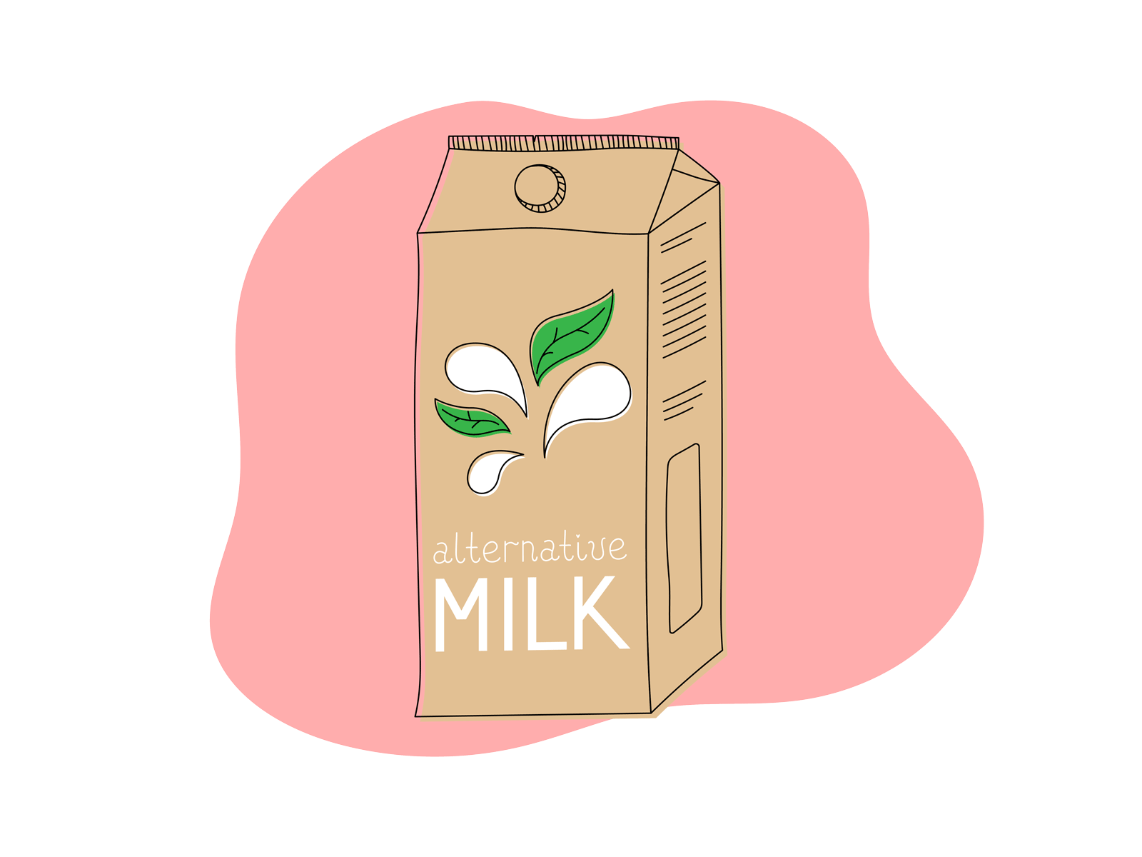 Alternative Milk By Alina Usoltseva On Dribbble