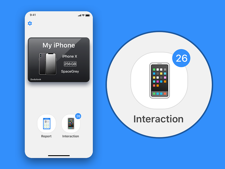 Blue notification dot by Jimmy Wu on Dribbble