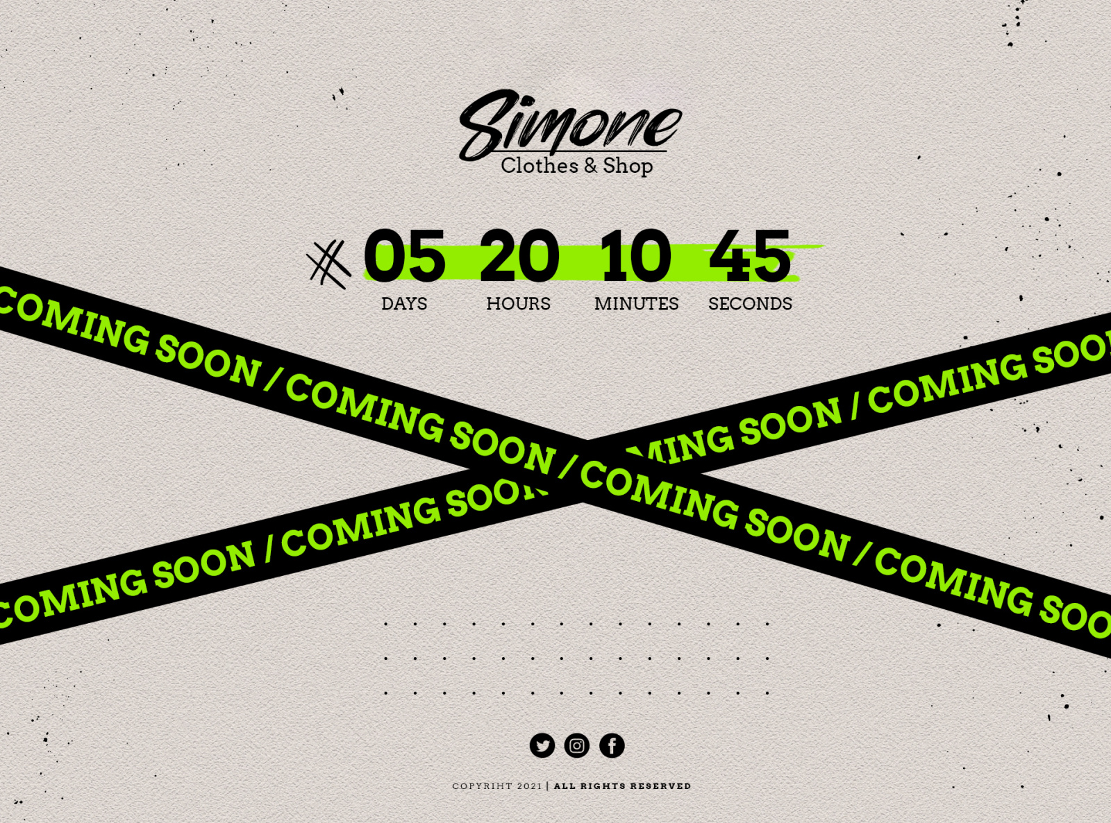 Daily UI #014 CountDown - Website Simone Clothes by Pamela Gariglio on ...