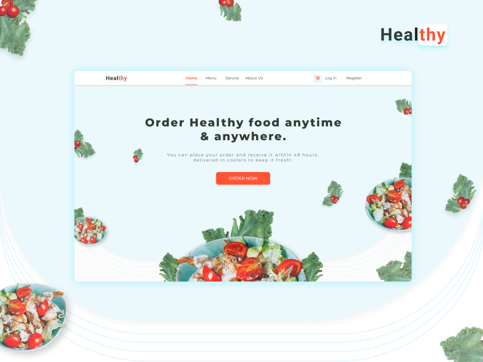 Healthy food Web design by Koryun Asmaryan on Dribbble