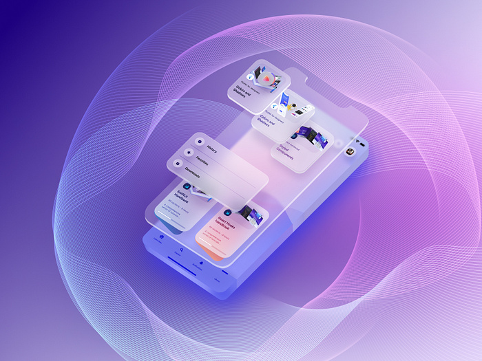 Browse thousands of Glassmorphism images for design inspiration | Dribbble