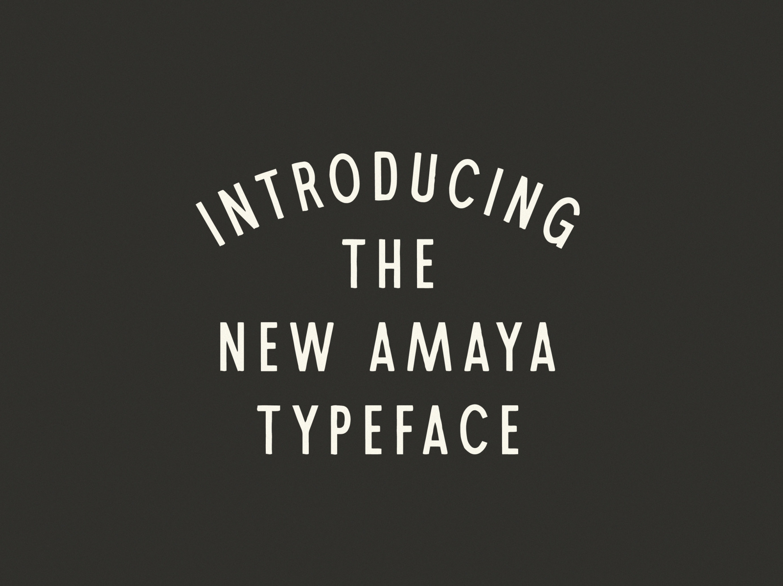 Amaya | Display Typeface by Taylor Penton on Dribbble