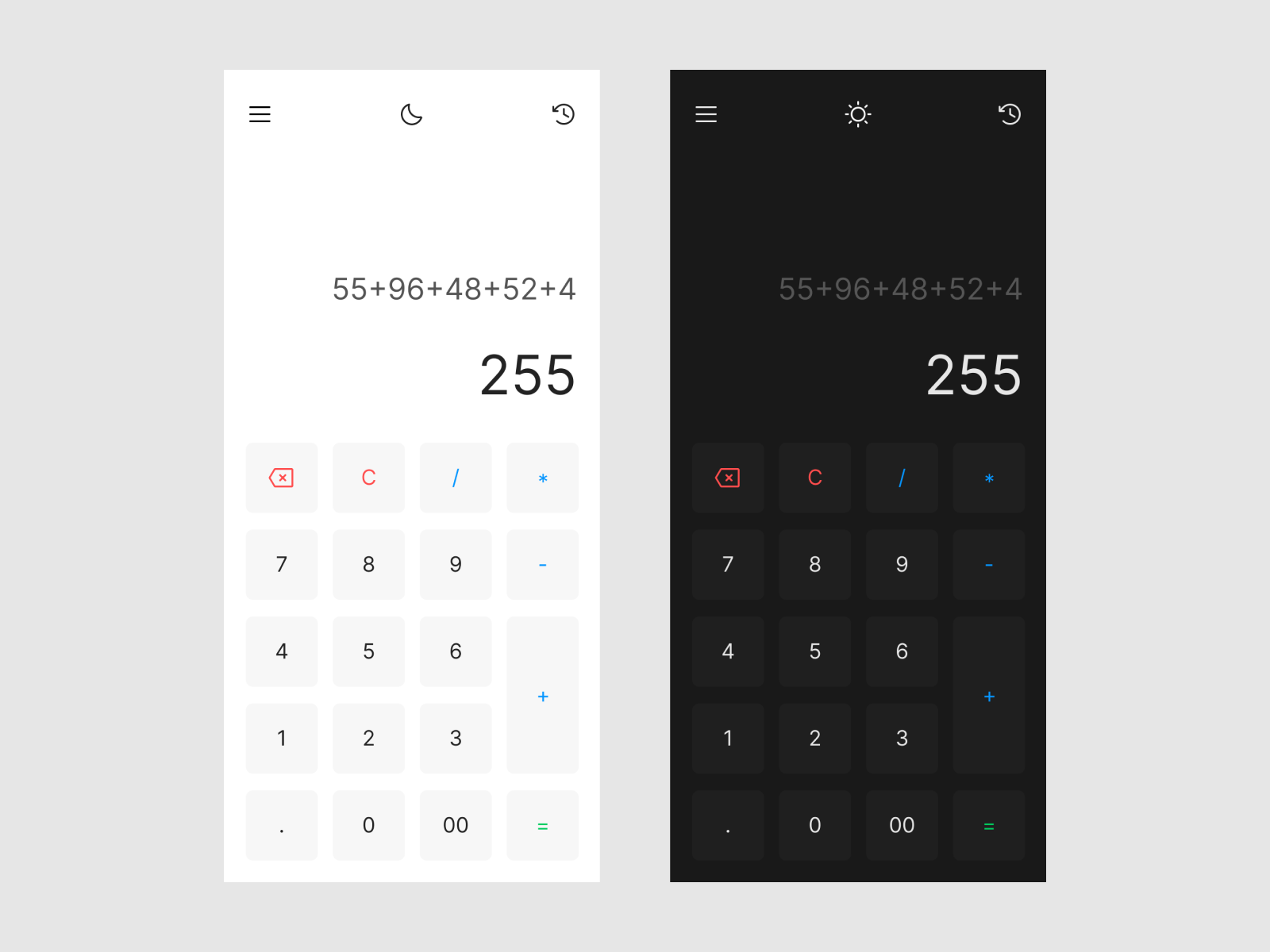 Modern Calculator by Mahmoud Mahmoud on Dribbble
